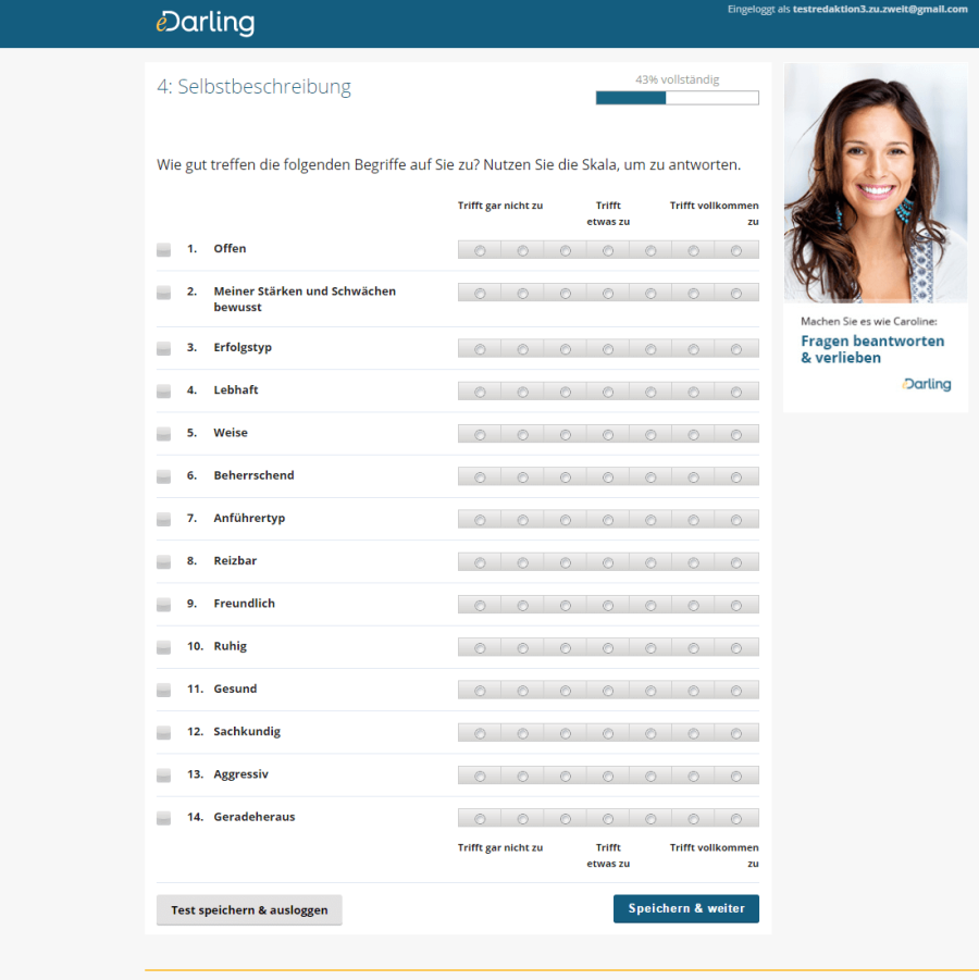 eDarling im Test 2026 - Abzocke oder echte Dates? - ZU-ZWEIT.ch