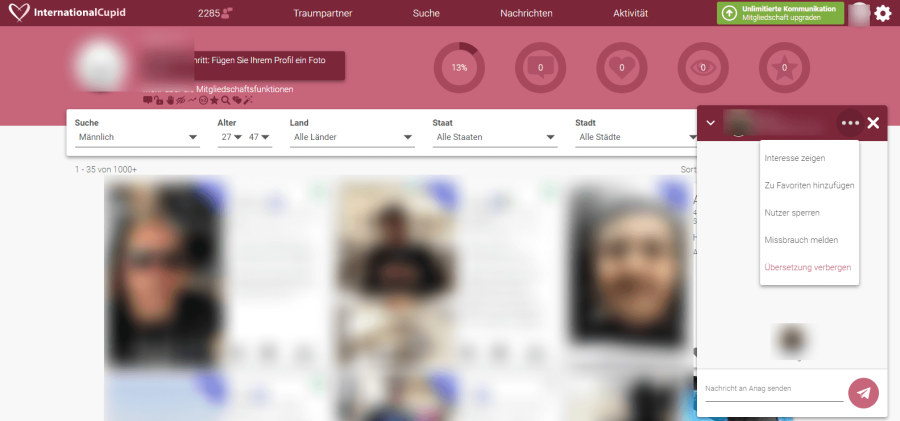 InternationalCupid Test April 2025 - Singles weltweit? - ZU-ZWEIT.ch